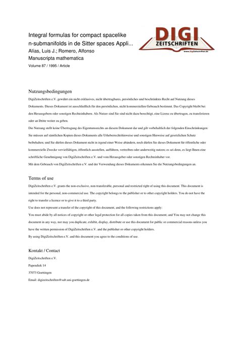 Pdf Integral Formulas For Compact Spacelike N Submanifolds In De Sitter Spaces Applications