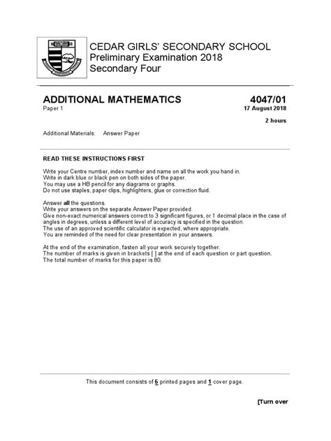 Sec 4 A Maths Pdf Circle Triangle