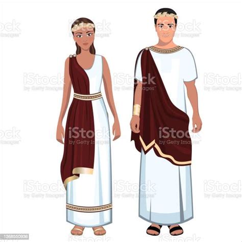 민속 국가 그리스 의상을 입은 여성과 남자 벡터 일러스트레이션 그리스에 대한 스톡 벡터 아트 및 기타 이미지 그리스 그리스 문화 가족 Istock