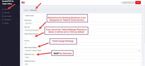 8 7 SambaPOS GO Tablet Setup SambaPOS Knowledgebase