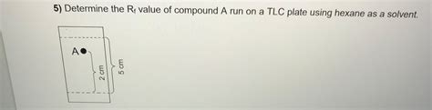 Solved Determine The Rf Value Of Compound A Run On A TLC Chegg Com