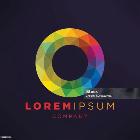 기하학적 편지 O 아이콘 및 로고 템플릿 로고에 대한 스톡 벡터 아트 및 기타 이미지 로고 원형 0명 Istock