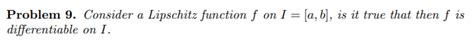 Solved Problem 9 Consider A Lipschitz Function F On
