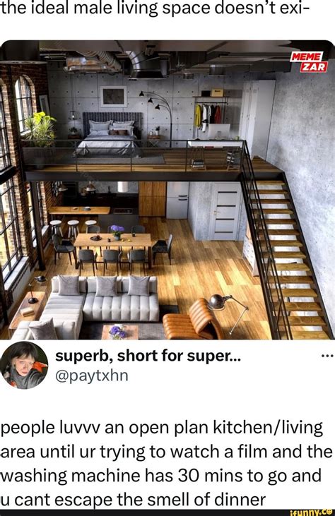 The Ideal Male Living Space Doesnt Exi Superb Short For Super