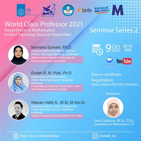 Seminar Series 2 World Class Professor 2021 Departemen Matematika