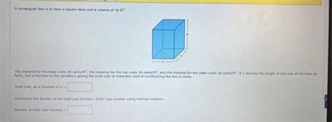 Solved If X Denotes The Length Of Ene Side Of The Rectangle