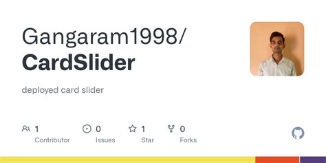 GitHub Gangaram1998 CardSlider Deployed Card Slider