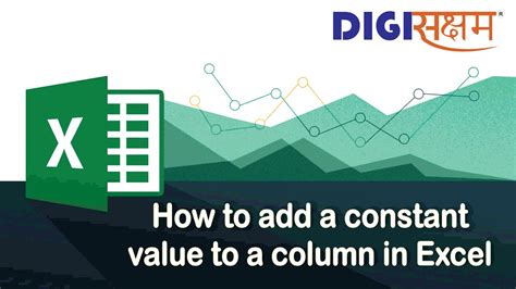 Excel Tips Tricks How To Add A Constant Value To A Column In Excel