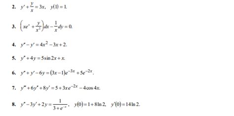 solved problem 2 solve the cauchy problem problem 3 find