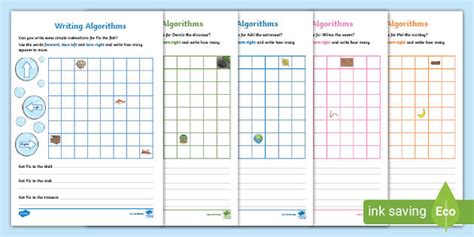 Ks1 Computer Free Coding Activity Writing Algorithms