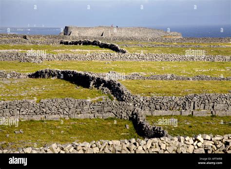 Dun Aengus Dun Aonghasa On Inis Mor Aran Islands Ireland Stock