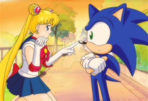 Sailor Moon And Sonic Anime Crossover Sonic Cartoon Crossovers