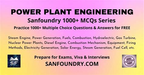 Power Plant Engineering Questions And Answers Sanfoundry