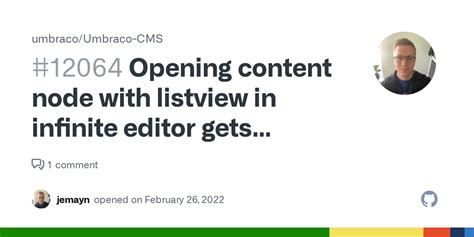 Opening Content Node With Listview In Infinite Editor Gets Wrong Nodes In The Listview · Issue