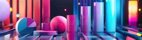 3d Render Icon Histogram With Vibrant 3d Objects Showcasing Data Distribution Icon 3d Virus