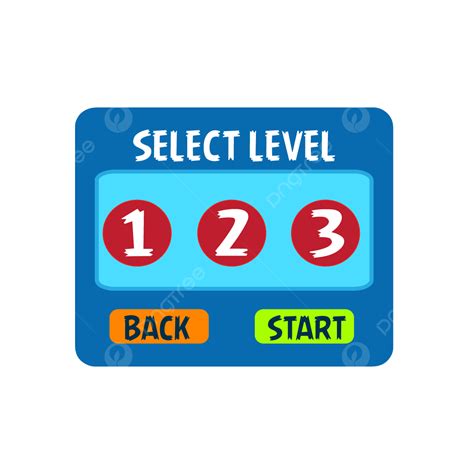 Funny Game Ui Level Selection Board Pop Up Interface Premium Vector