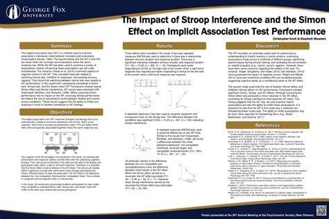 Pdf The Impact Of Stroop Interference And The Simon Effect On Implicit Association Test