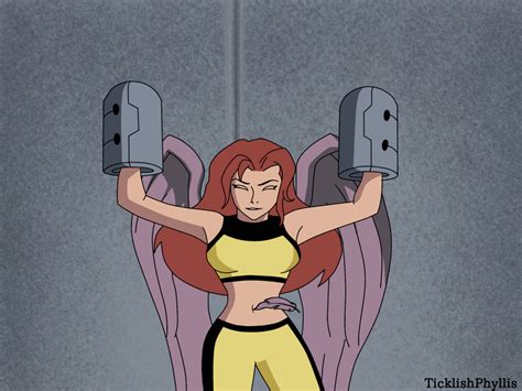 Huntress And Hawkgirl From Justice League Unlimited Getting Tickled I Have Been Drawing S