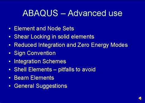 Abaqus Advanced Use Element And Node Sets Shear