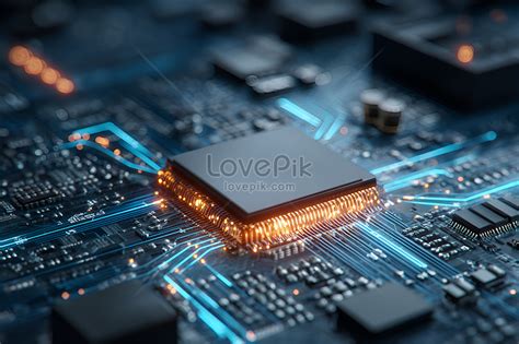 전자 회로 보드의 칩