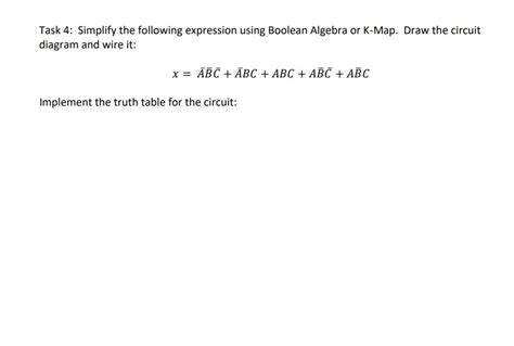 Solved Task Simplify The Following Expression Using Chegg