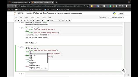 Python Elif Statement Youtube