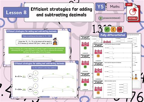 Year 5 Decimals Part 2 Efficient Strategies For Adding And Subtracting Decimals Lesson 8