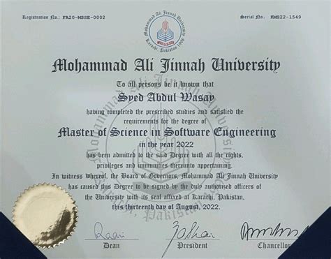 Syed Abdul Wasay On Linkedin Education University