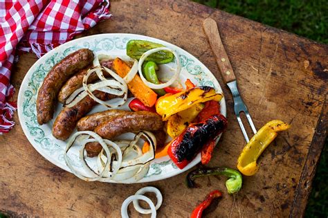 Grilled Italian Sausage And Peppers Campfire Grilled Sausage