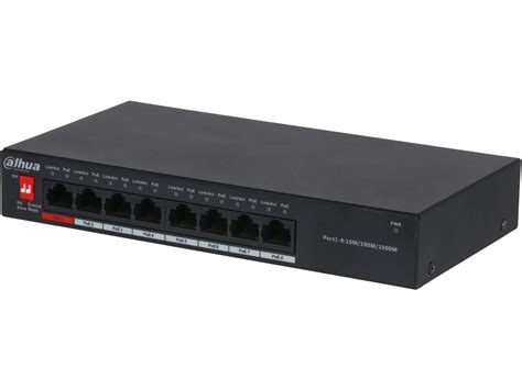 Dahua 8 Port Unmanaged Desktop Switch With 8 Port Poe Matrix Warehouse Computers