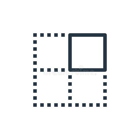 Right Alignment Icon Vector From Spreadsheet Concept Thin Line