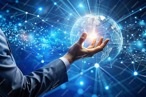 Man Hand Touching The Metaverse Universedigital Transformation Conceptual For Next Generation