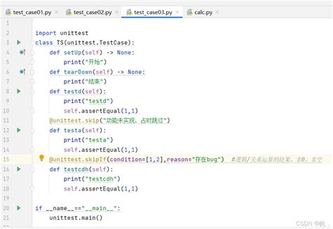 python单元测试中的skip与skipif：跳过测试用例详解 python skip csdn博客