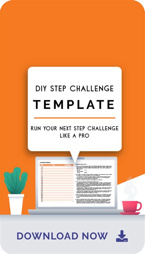 Free Step Challenge Template Wellable