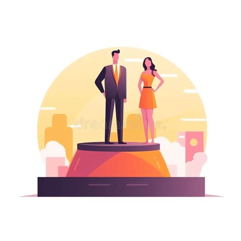 Generative AI Tiny Male And Female Stock Photo Image Of Adult Generative