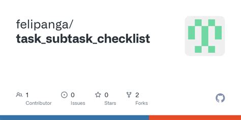 Github Felipangatasksubtaskchecklist