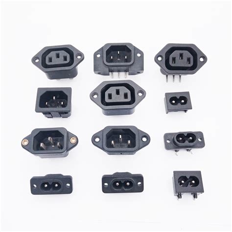 3 Pin Iec60320 C14 Male Panel Inlet Connector Plug Ac Power Socket With Rocker Switch Iec