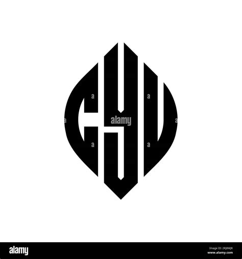 Cyu Circle Letter Logo Design With Circle And Ellipse Shape Cyu