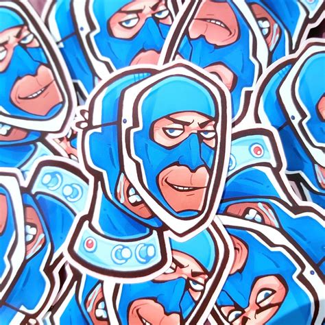 Tf2 Spy Wojak Sticker Glossy Vinyl Gaming Nerd Sticker For Laptops