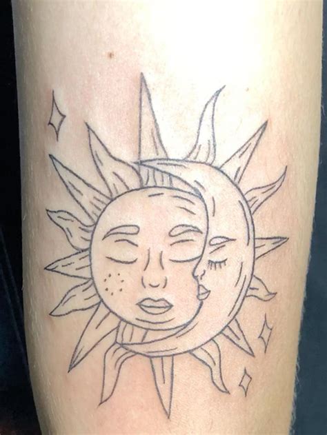 Sun And Moon Cute Tattoos Virgo Tattoo Designs Moon Tattoo Designs