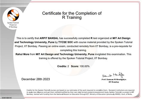 Learning Datascience Rprogramming Certification Mitadtu Arpit Bansal