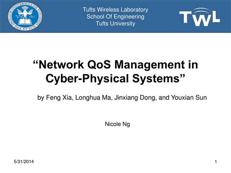 ppt “network qos management in cyber physical systems” powerpoint