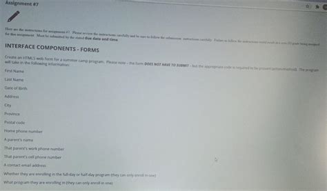 Solved Assignment 7 Here Are The Instructions For