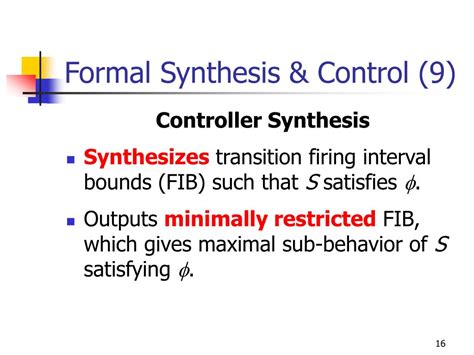 Ppt Formal Synthesis And Control Of Soft Embedded Real Time Systems