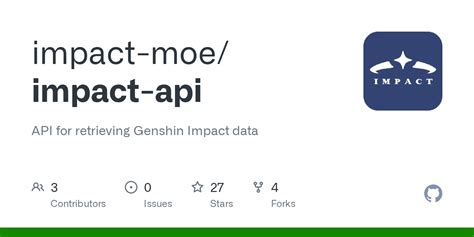 Github Impact Moeimpact Api Api For Retrieving Genshin Impact Data