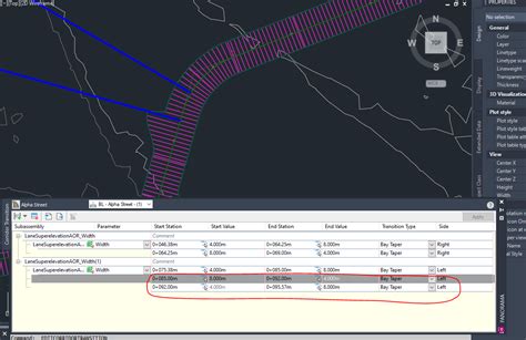 corridor workflow using profiles to control widths and more autodesk