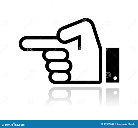 Señalar El Icono De La Mano Stock De Ilustración Ilustración De