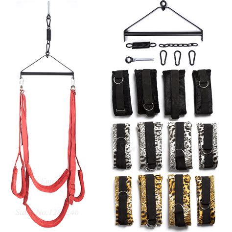 성인 실내 섹스 가구 세트 조절 가능한 소프트 스트랩 섹스 스윙 스테인레스 스틸 삼각대 브래킷 섹스 토이 여성 커플 속박 Null Aliexpress