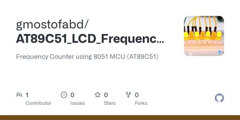 Github Gmostofabd At89c51 Lcd Frequency Counter Assembly Proteus