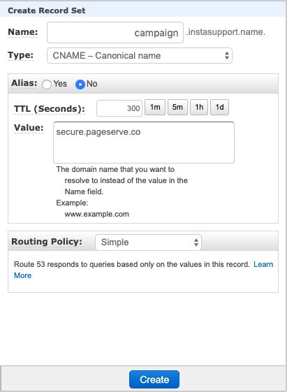 Creating A Cname Record On Amazon Web Services Aws Instapage Help Center